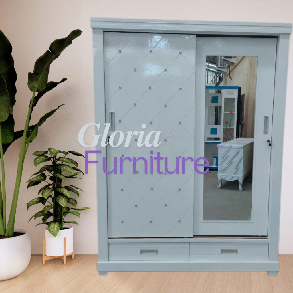 Jual Lemari 2 Pintu Jenny Jumbo Eko Full Putih | Shopee Indonesia