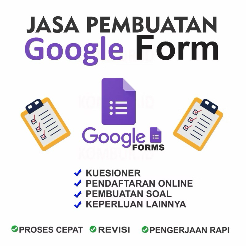 Jual Jasa Pembuatan G Form & Spreadsheet / Kuesioner | Shopee Indonesia