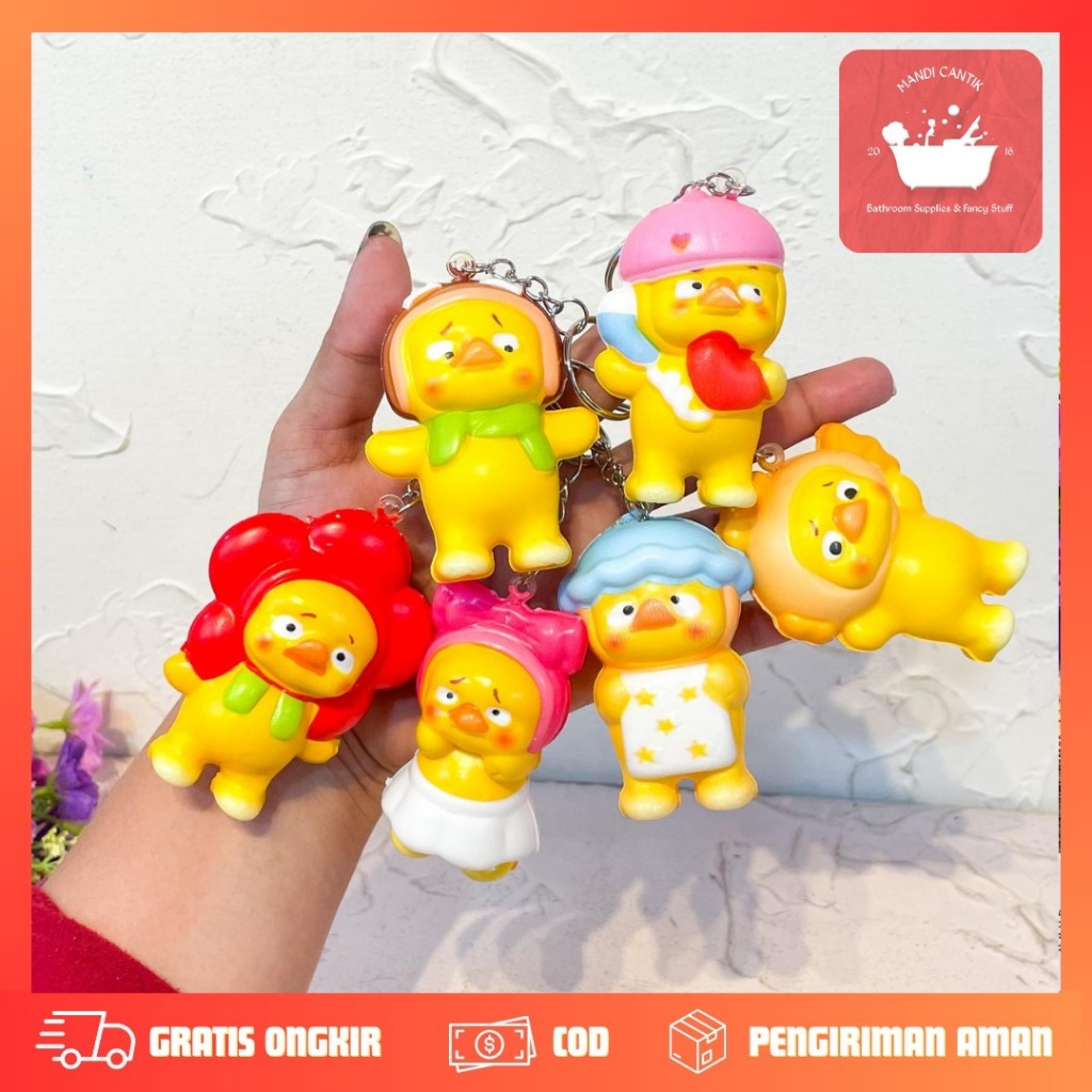 Jual Gantungan Kunci Squishy Upset Duck GK-1725 / Ganci Mainan squishy ...