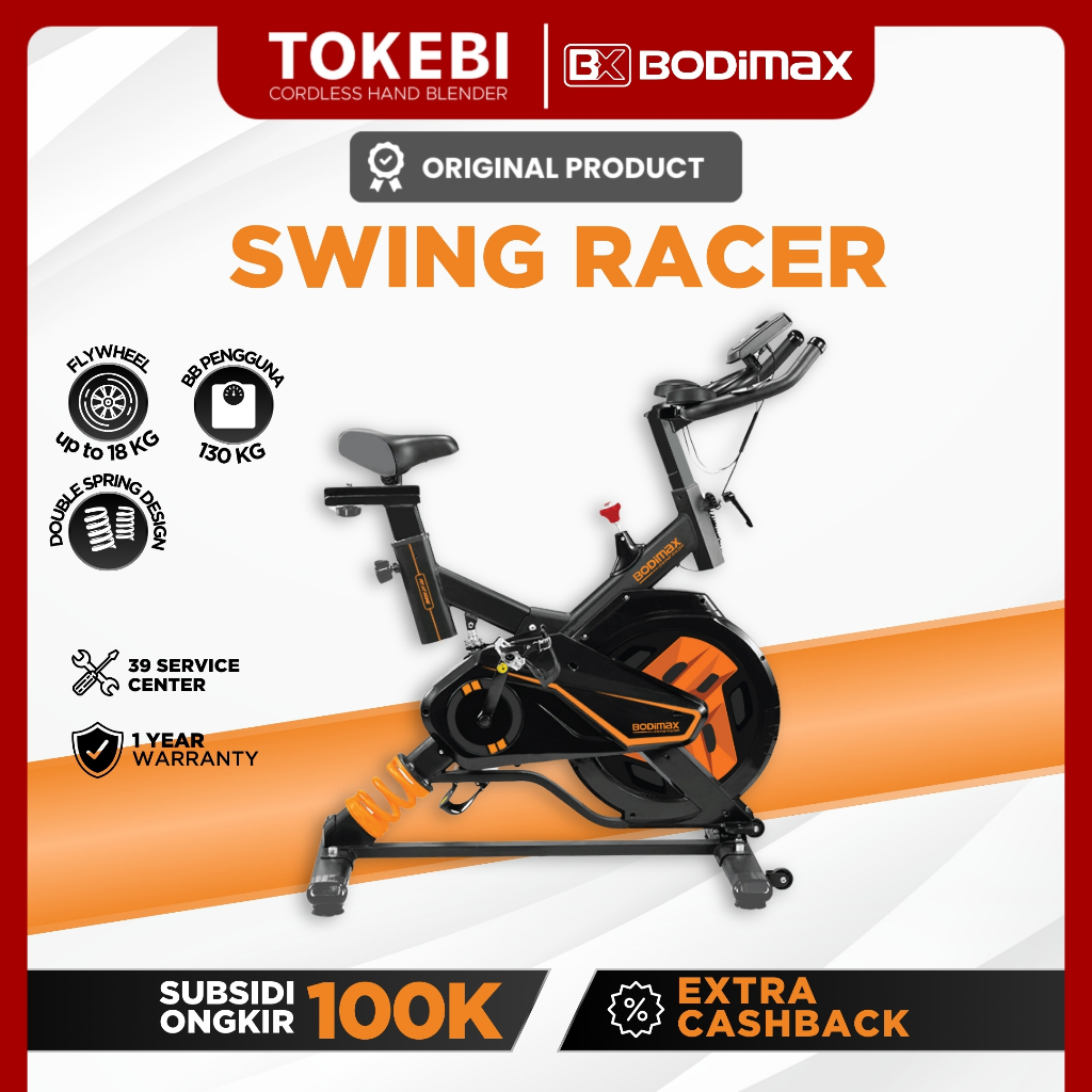 Jual BODIMAX SWING RACER /SEPEDA STATIS /SPINNING BIKE /ALAT GYM /FITNES | Shopee Indonesia