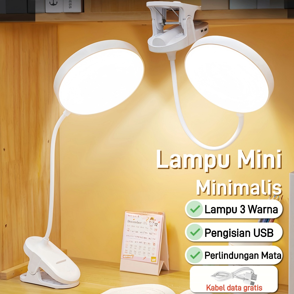 Jual Lampu Meja LED Lampu Belajar 3 Warna/Lampu meja led /Multifung ...