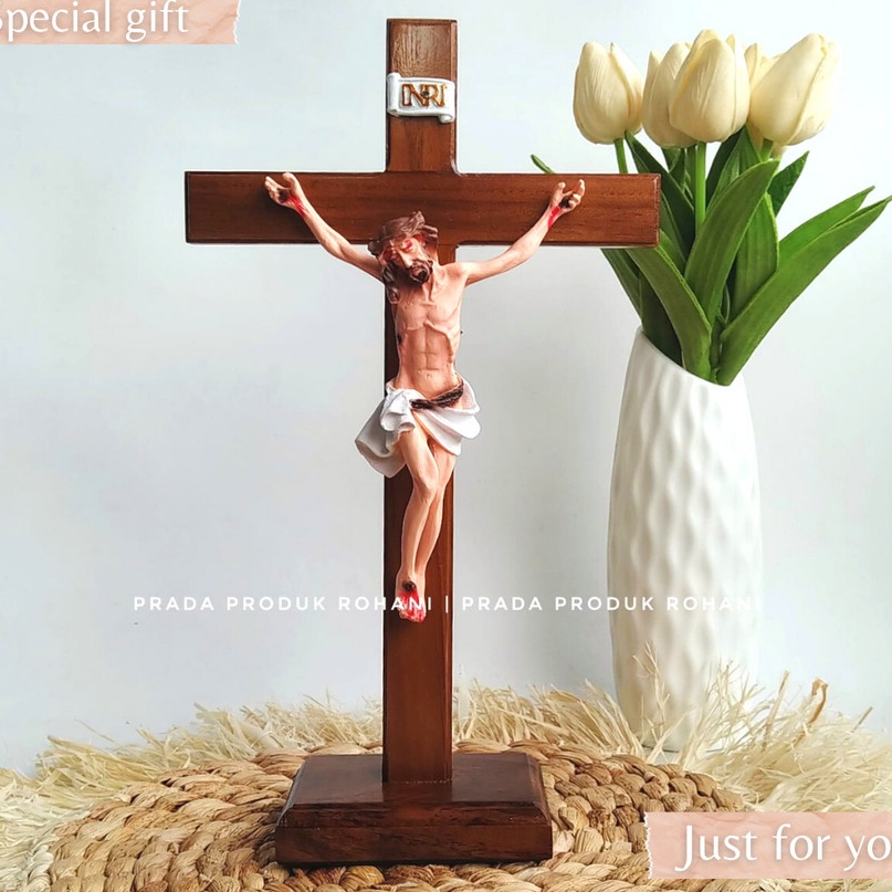 Jual Salib kayu ukuran 30cm/Salib Doa/Salib Katolik | Shopee Indonesia