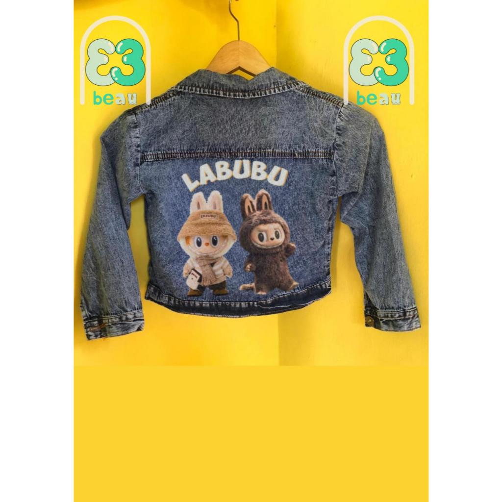 Jual JAKET LABUBU JEANS ANAK PEREMPUAN USIA 1-2 TAHUN SNOW BLUE BIRU ...