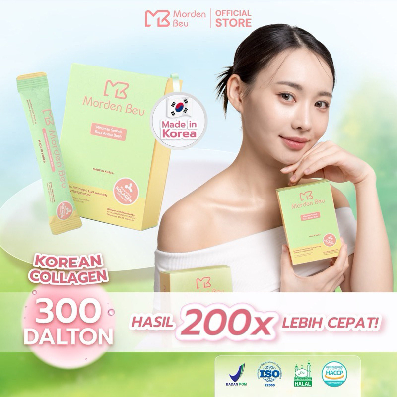 Jual Morden Beu Collagen - 4 Box| Low Molecules Marine Collagen Tripeptide 300da | Import Korea ...