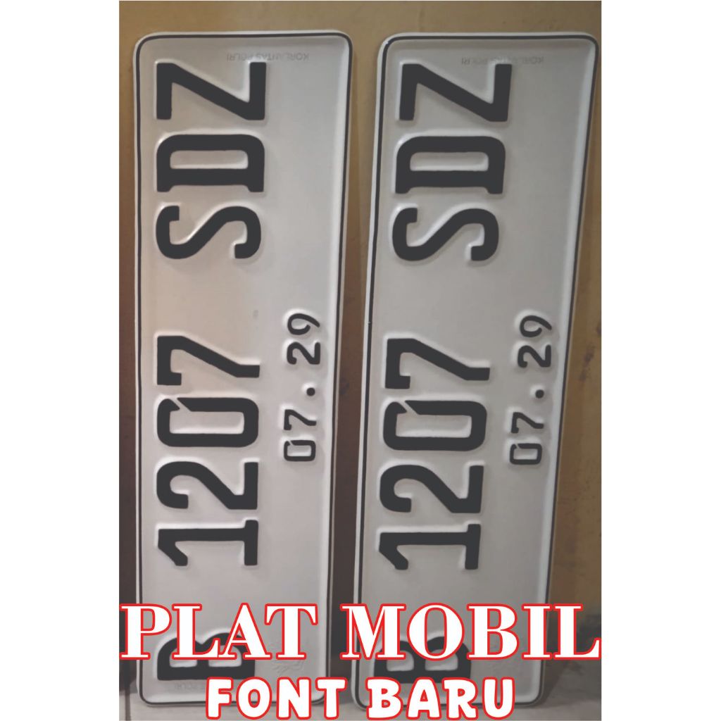 Jual PLAT MOBIL FONT BARU | Shopee Indonesia