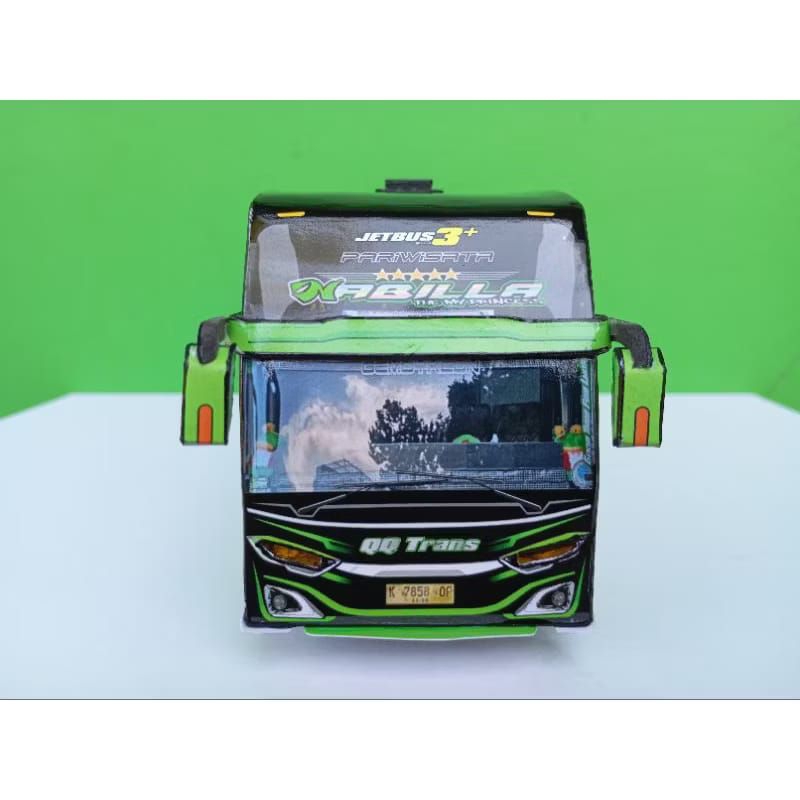 Jual Miniatur Bus Nabila JB3 QQ TRANS Mainan Basuri Pajangan | Shopee ...