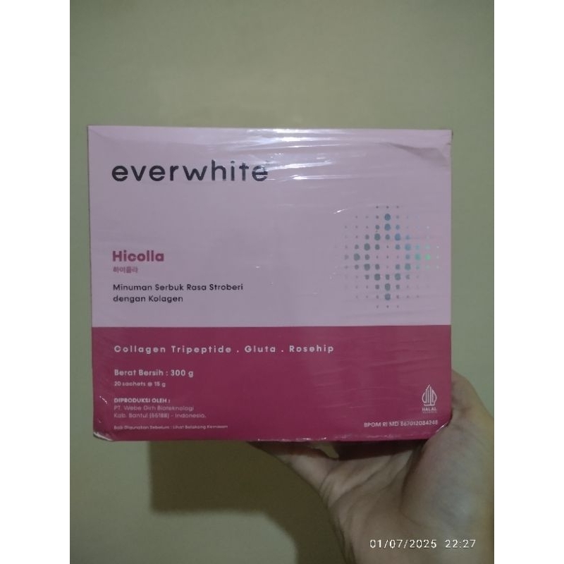 Jual Everwhite Hicolla Minuman Serbuk Collagen isi 20 sachet | Shopee Indonesia