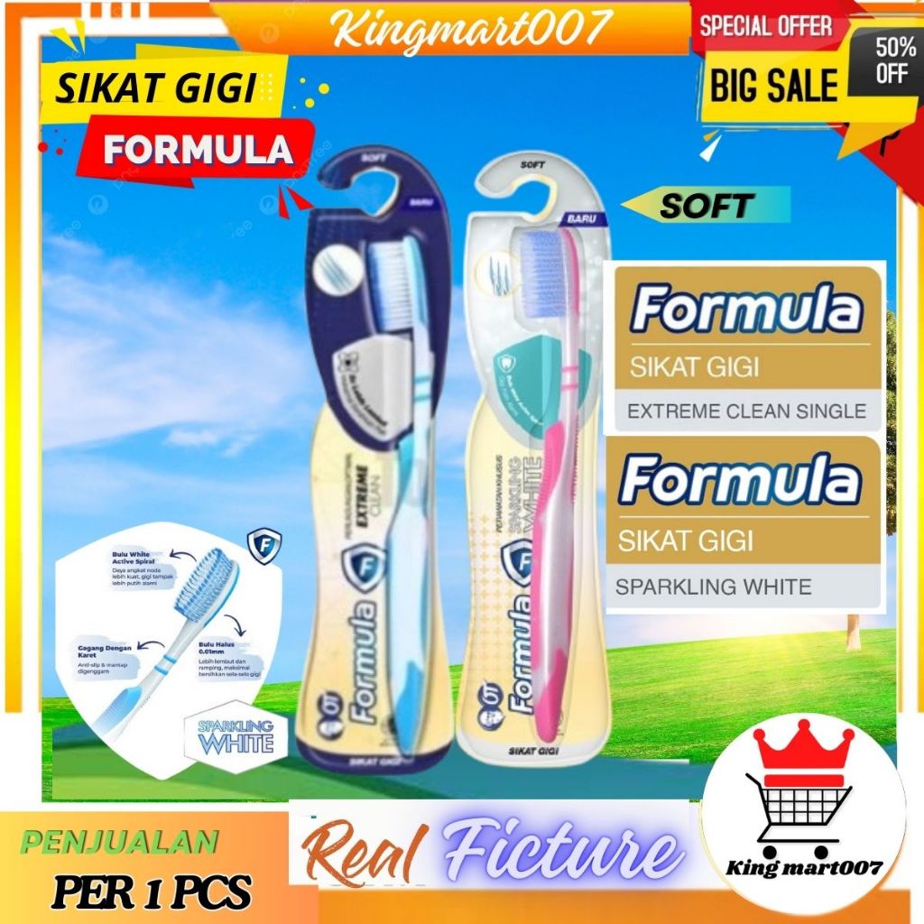 Jual FORMULA SIKAT GIG EXTREME CLEAN & SPARKLING WHITE SOFT ORIGINAL ...