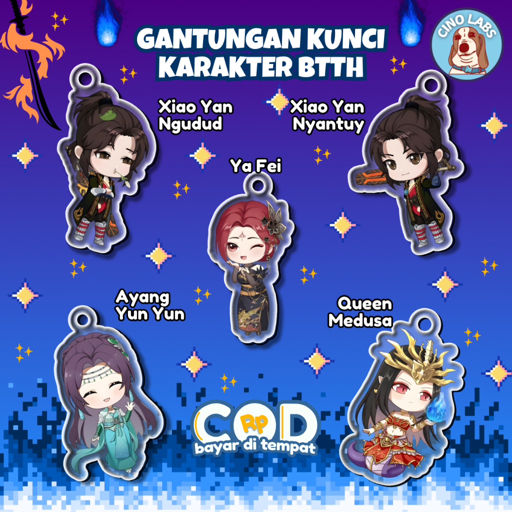 Jual Gantungan Kunci Akrilik Karakter Donghua BTTH / BTTH Character ...