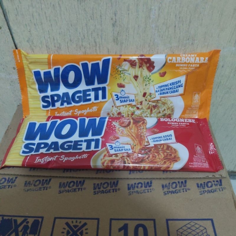 Jual WOW SPAGETI BOLOGNESE/CARBONARA ( 1 PCS ) | Shopee Indonesia