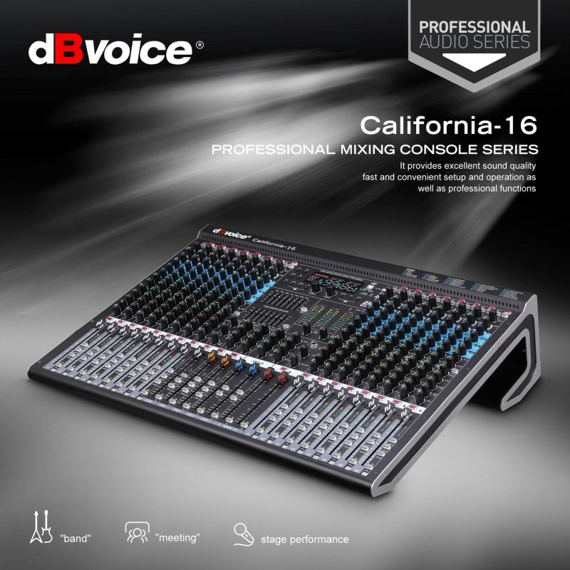 Jual Mixer dBvoice California 16 Original 16 Channel dB Voice Bluetooth ...