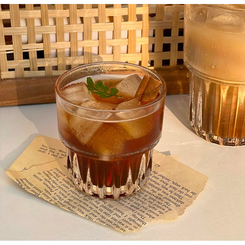 Jual Yu Ka Vintage Drinking Glass 3 Ukuran | Gelas Cafe Korea | Shopee ...