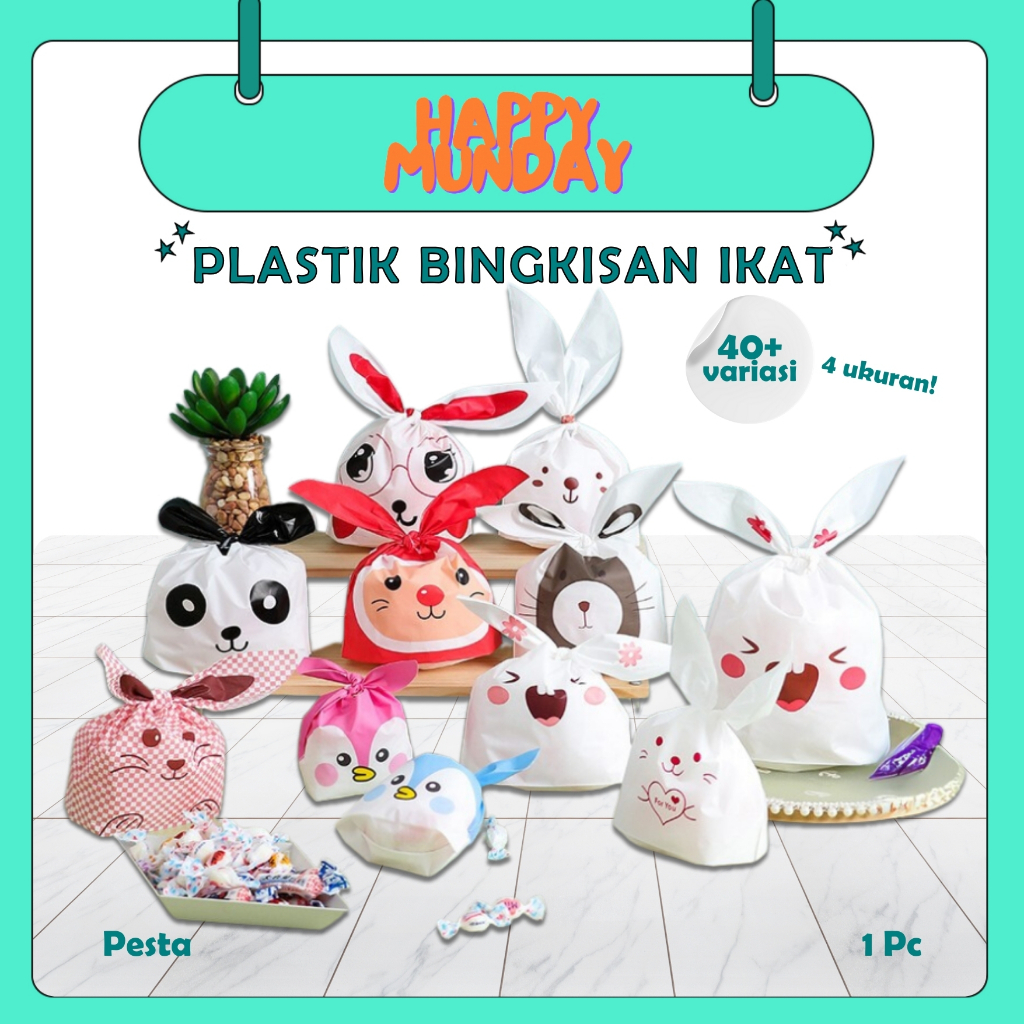 Jual Plastik Bingkisan Ikat / Bingkisan Snack Ikat Ukuran 18X30cm ...