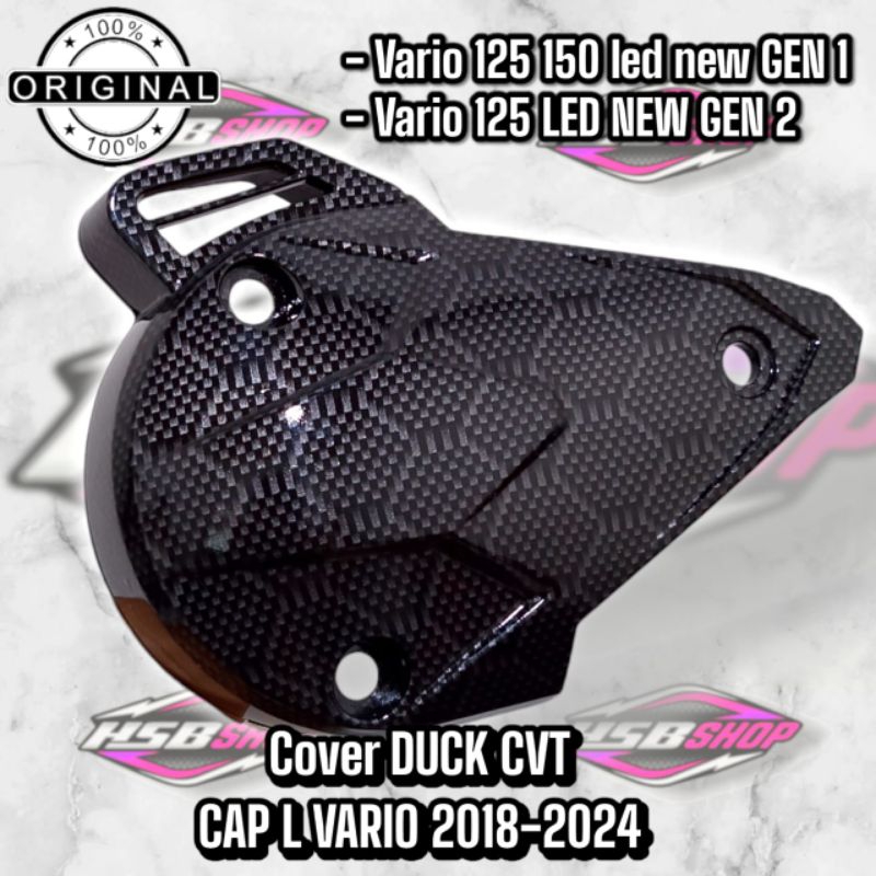 Jual Cover cvt air duct keongan non selah engkol carbon celup wtp motif ...