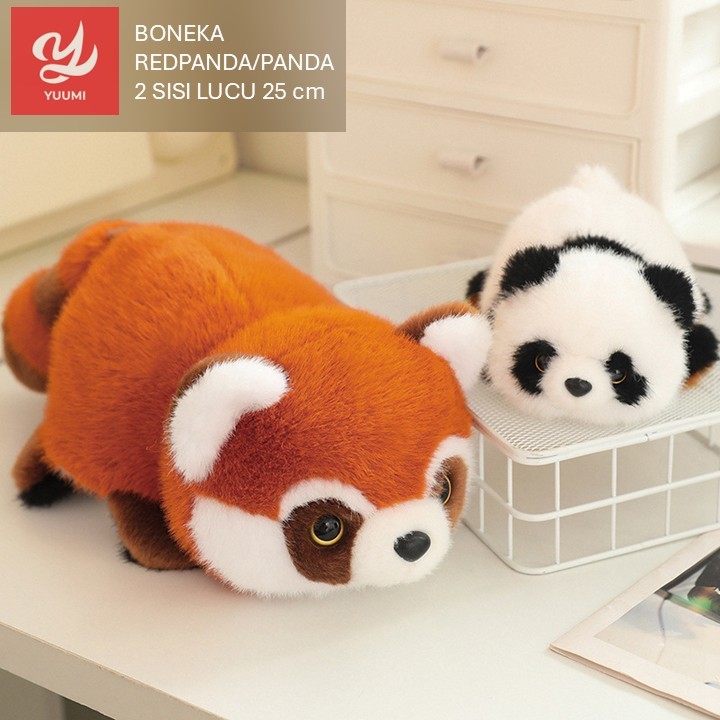 Jual Yuumi Amelia Boneka Panda Red Panda 2in1 Doll Lucu Perempuan Plush ...