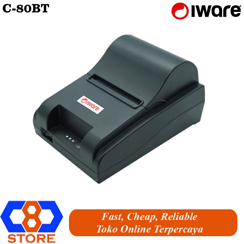 Jual PRINTER KASIR THERMAL IWARE C80BT USB BLUETOOTH | Shopee Indonesia