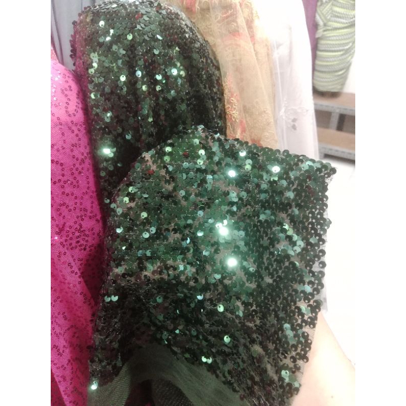 Jual Bahan Kain full Sequin Payet 100% Original | Shopee Indonesia