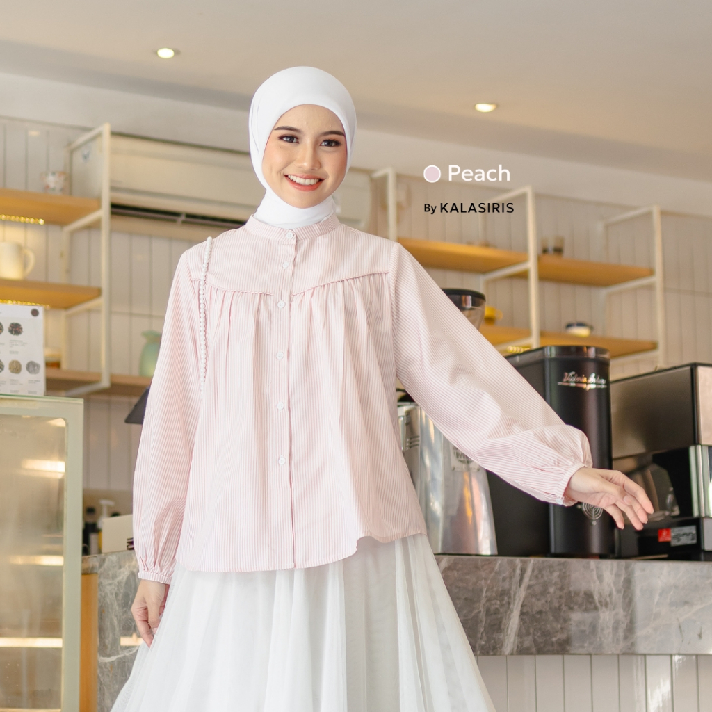 Jual Nibras Hijab X Kalasiris Blouse Tunik Atasan Polos Semi Formal ...