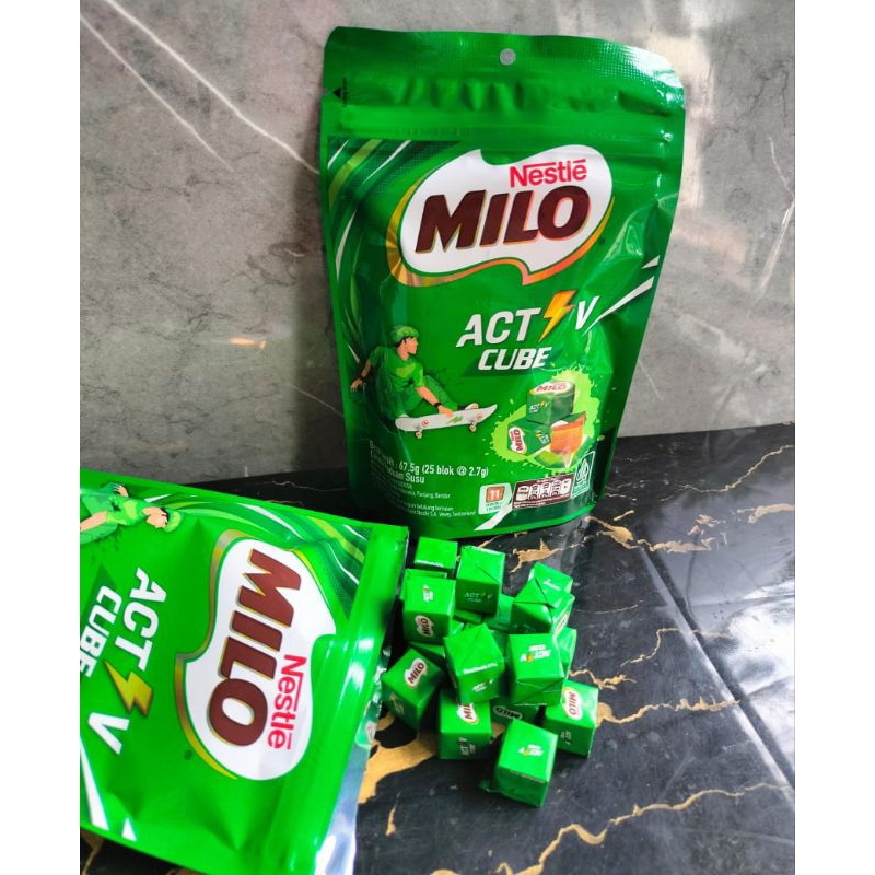 Jual Nestle Milo ACT V Cube isi 25 pcs | Shopee Indonesia