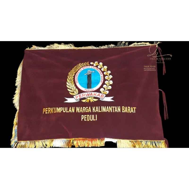Jual bendera pataka custom logo dan nama daerah | Shopee Indonesia