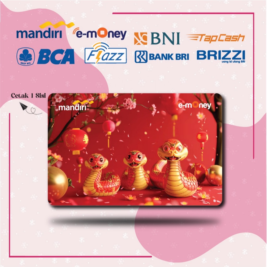 Jual KARTU EMONEY TAHUN BARU IMLEK CHINESE MANDIRI FLAZZ BCA GEN 2 BNI TAPCASH BRIZZI BRI - 1 ...