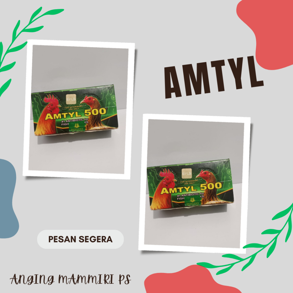 Jual AMTYL - 10 TABLET/PAPAN (Antibiotic hewan) | Shopee Indonesia