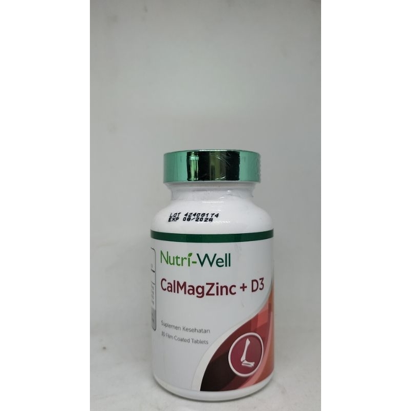 Jual NUTRIWELL NUTRI WELL CAL MAG ZINC + VITAMIN D3 400 IU VIT D3 30 ...