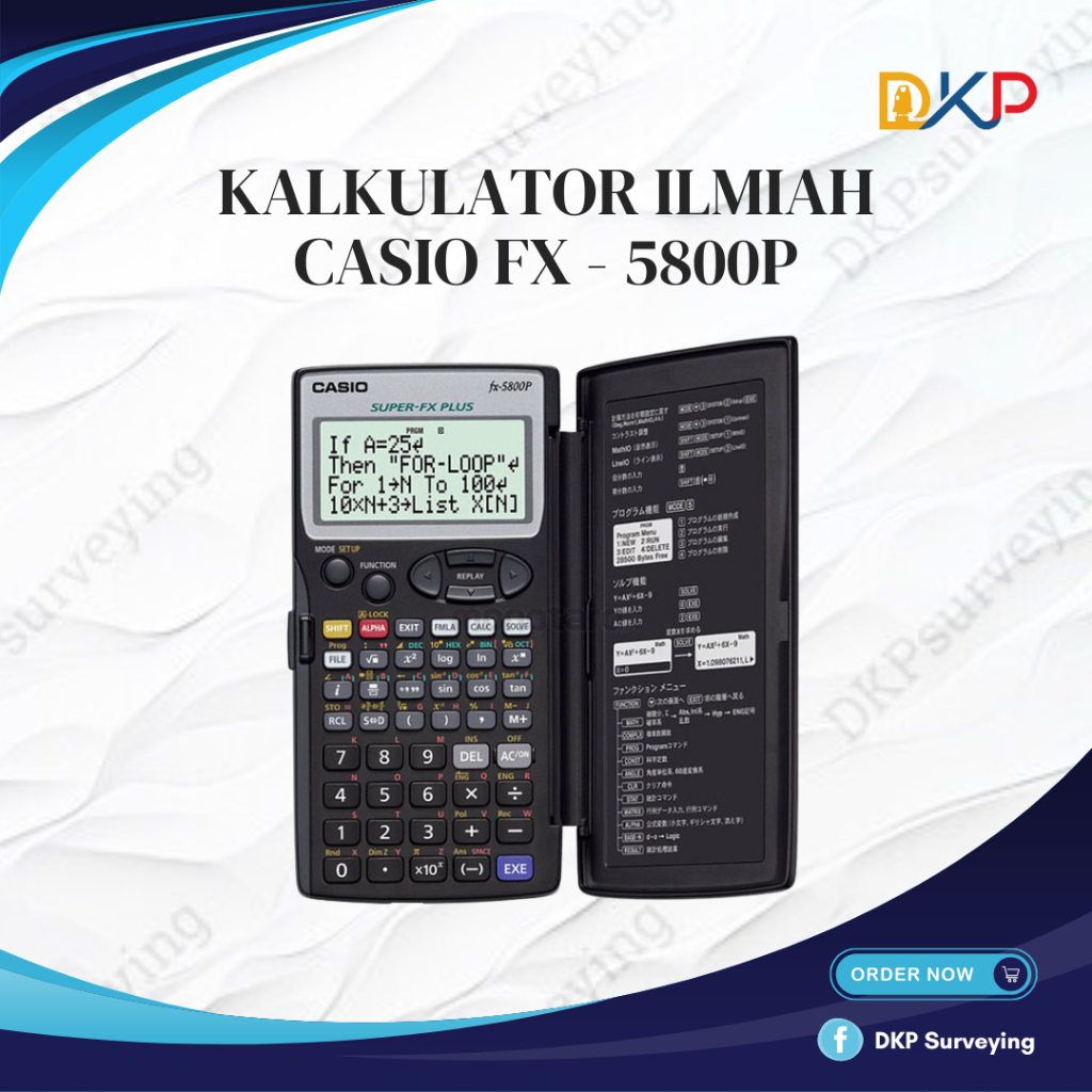 Jual Kalkulator CASIO FX-5800P - Scientific Calculator FX5800P FX 5800P ...