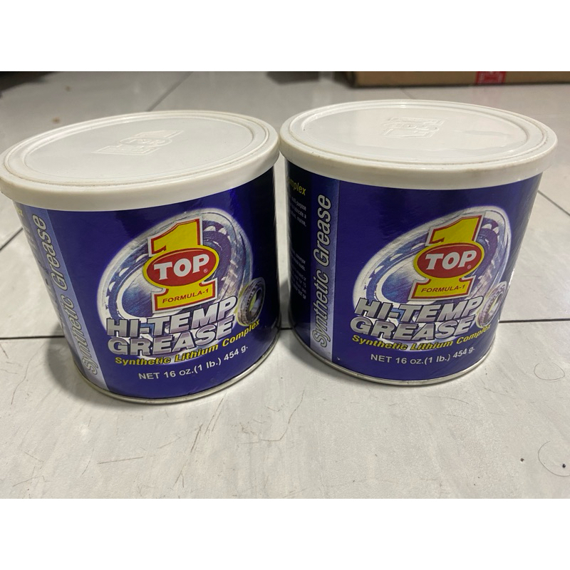 Jual gemuk grease stampet stempet HI-temp top 1 biru 454gram | Shopee ...