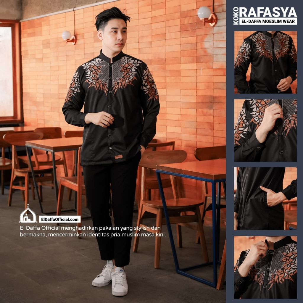 Jual Baju Muslim Koko Pria Rafasya ORIGINAL BY ELDAFFA - Baju Koko Pria ...