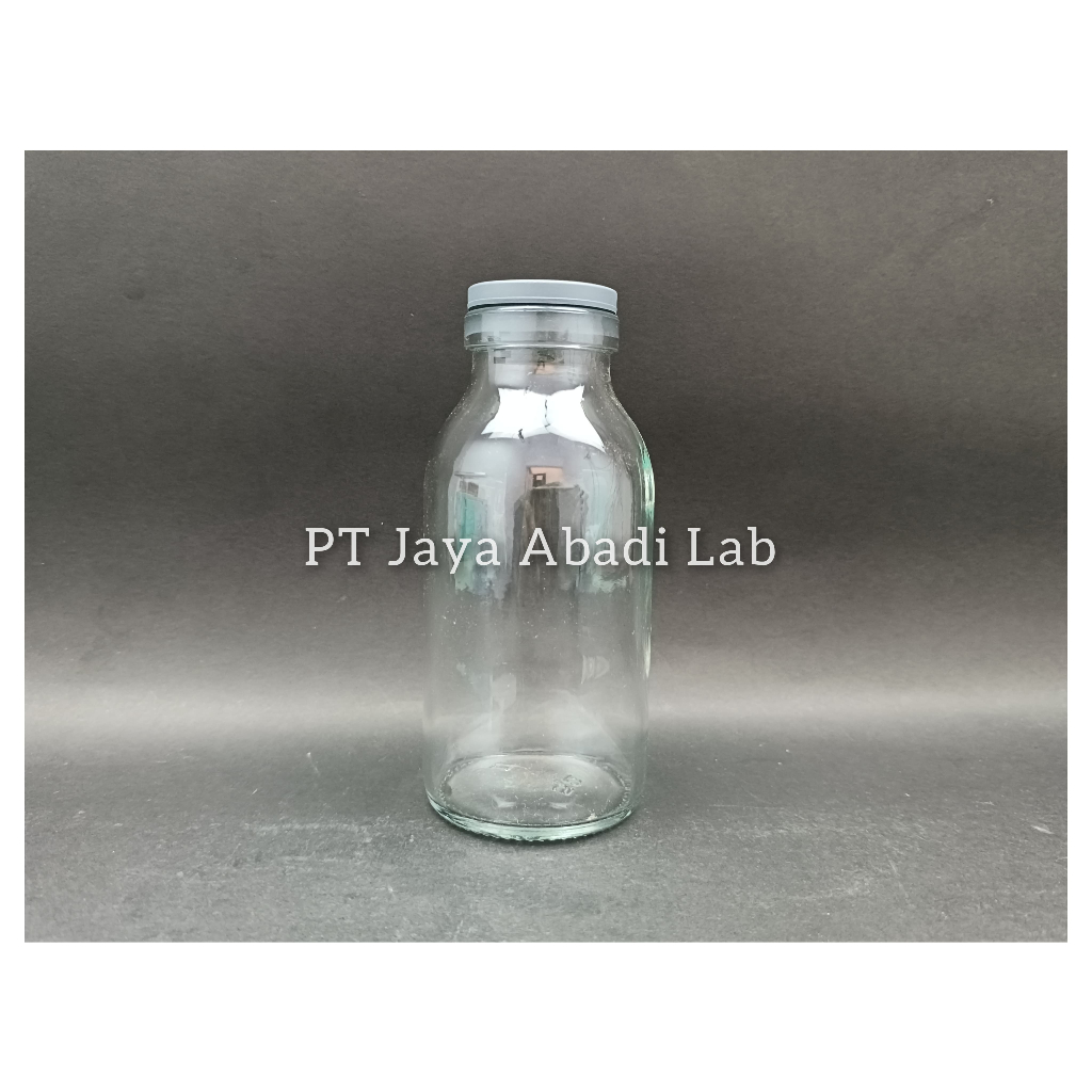 Jual botol kaca bening transparan vial amber 100 ml 100ml tutup karet ...