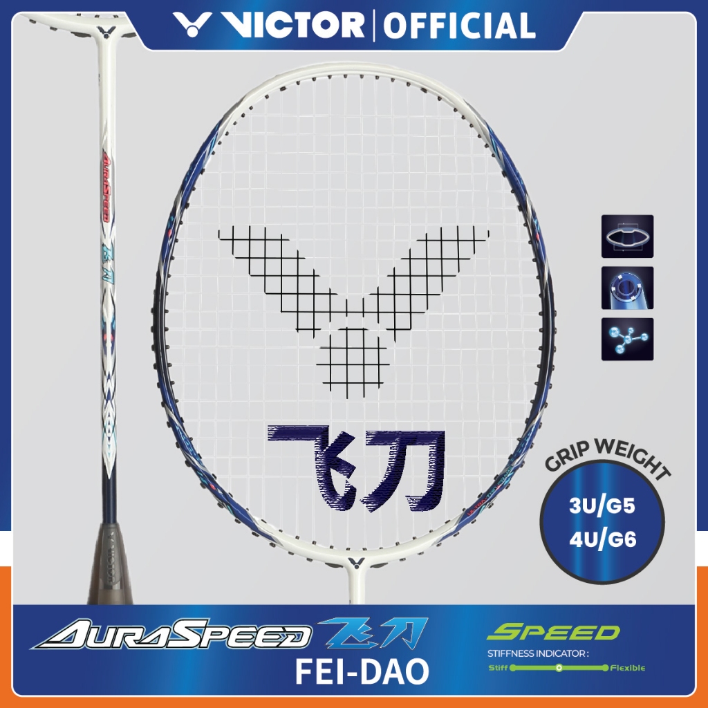 Jual Raket Badminton VICTOR Auraspeed FD Fei Dao | Shopee Indonesia
