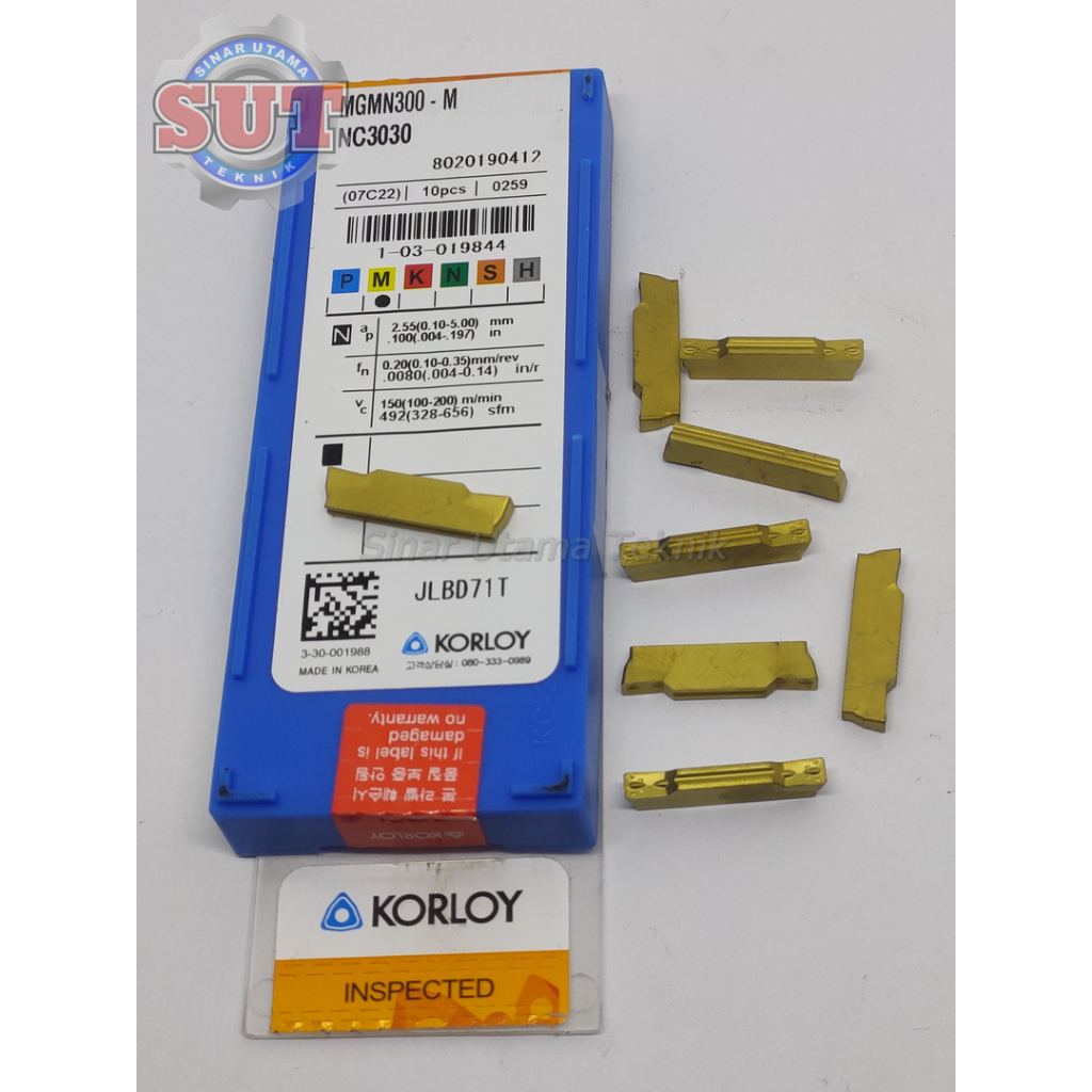 Jual Insert MGMN300 Insert Grooving 3 mm Pahat Bubut Potong 3mm Mata ...