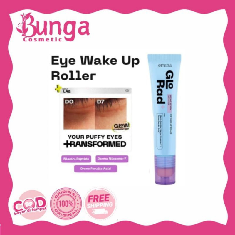 Jual Emina GloRad+ Instant Refresh Puffy Eyes Eye Wake Up Roller - Eye ...