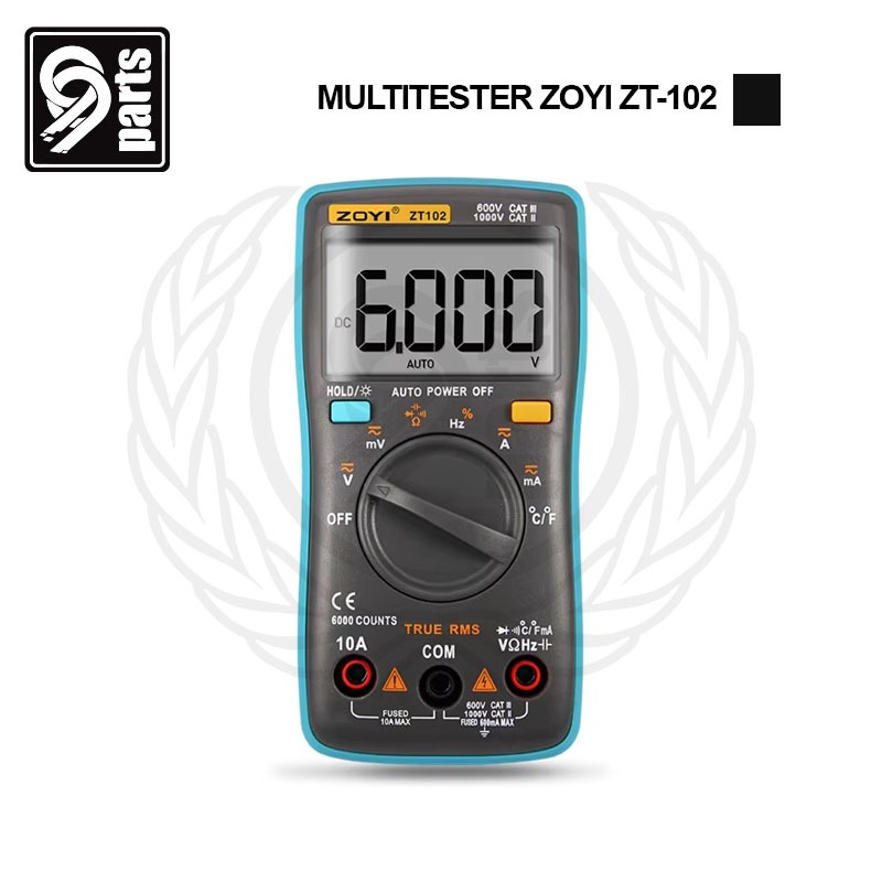 Jual Multitester Digital Zoyi Zt102 Original / Avometer Digital Zoyi ...