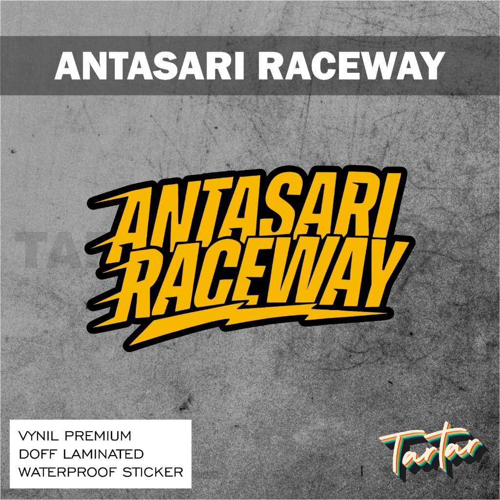 Jual Sticker Helm Motor Antasari Raceway Stiker Race Kuning Vinyl ...