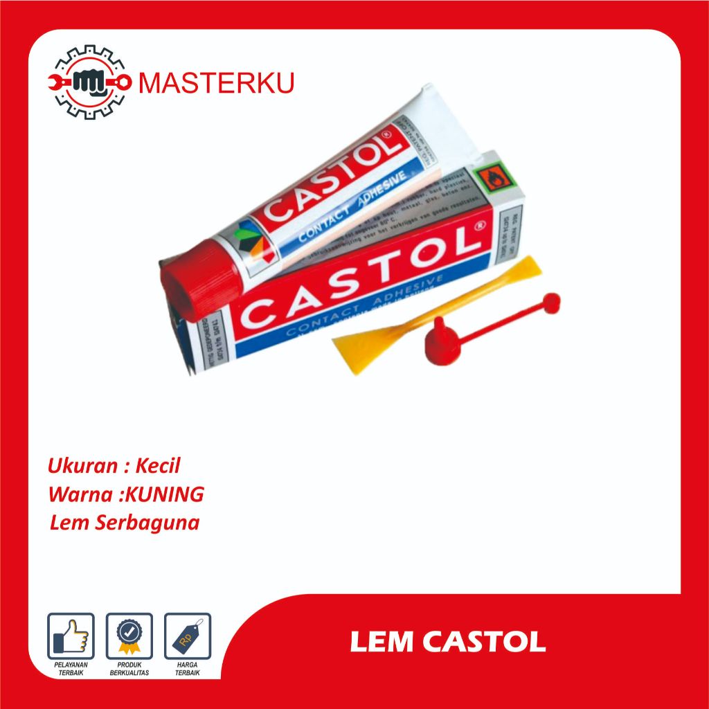 Jual Lem castol / Lem Kuning Serba Guna Castol Contact Adhesive ...