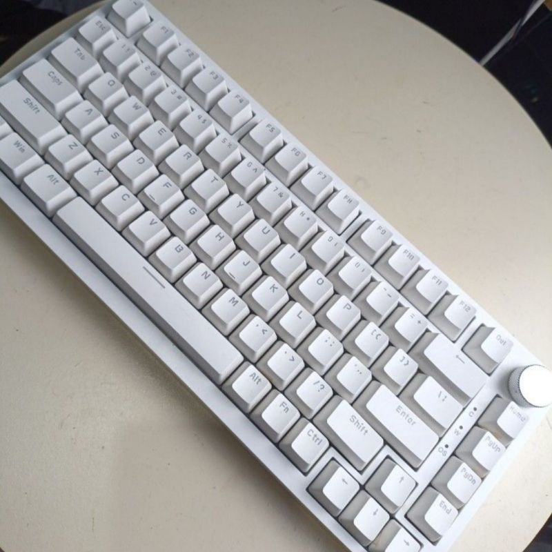 Jual Ajazz AK820 Monochrome White Wired Mechanical Keyboard | Shopee ...