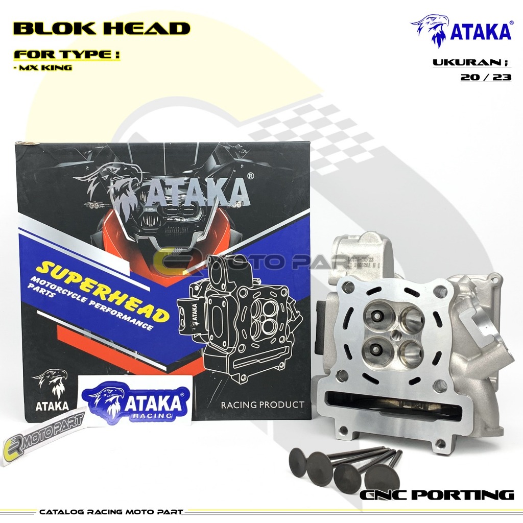 Jual ATAKA RACING Super Head Porting CNC Klep 22/19 23/20 25/22 26/23 ...