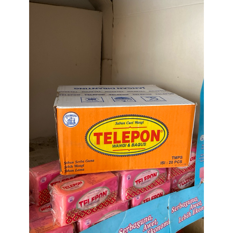 Jual ( Termurah ) Sabun Telepon Pink 1 Ktk isi 20 x 200gr | Shopee ...