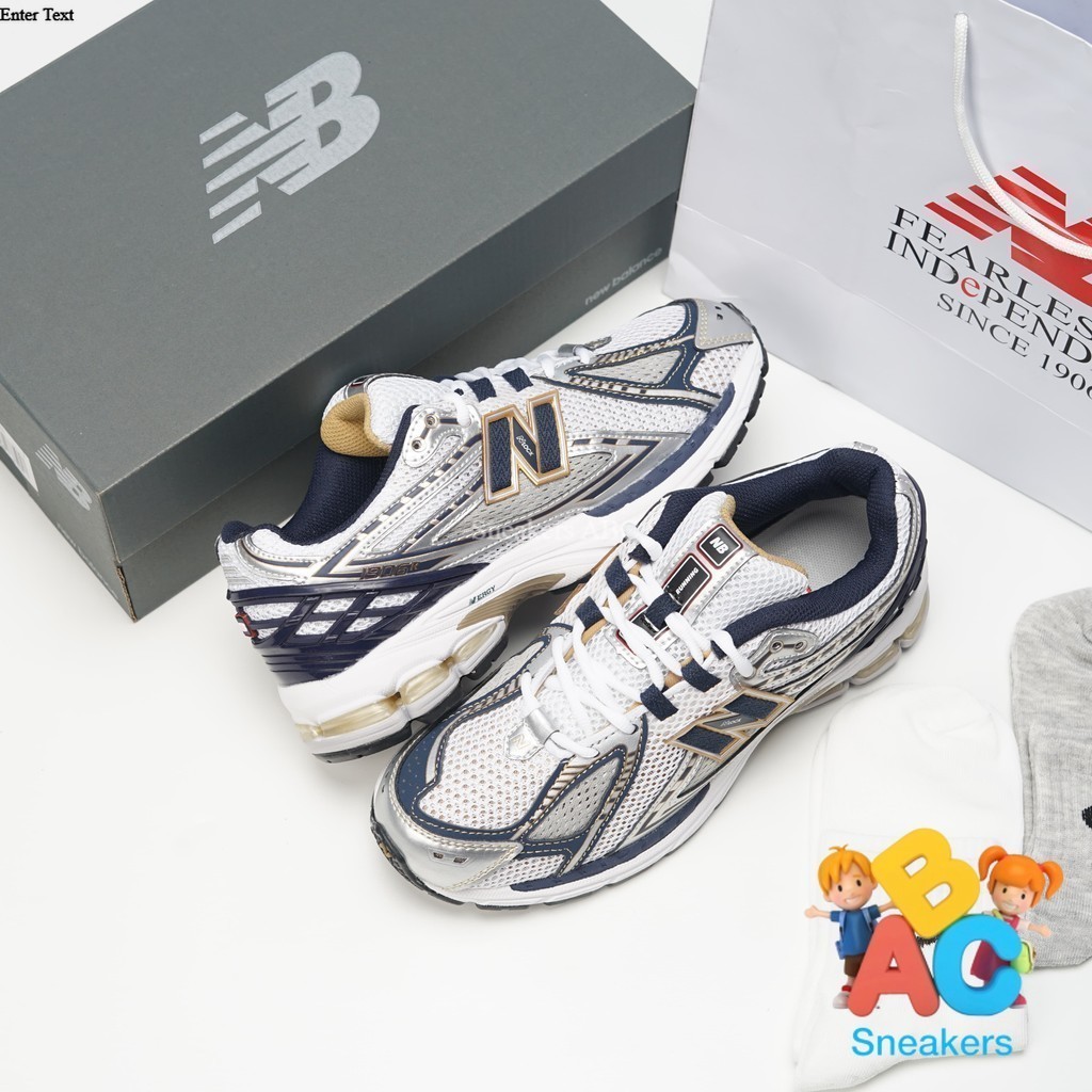 Jual Sepatu 1906R White Navy Gold M1906RG | Shopee Indonesia