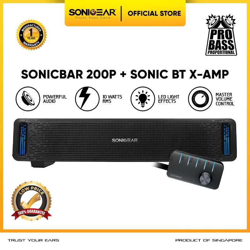 Jual Sonicbar 200P Powerful SoundBar Speakers with Brilliant Light ...