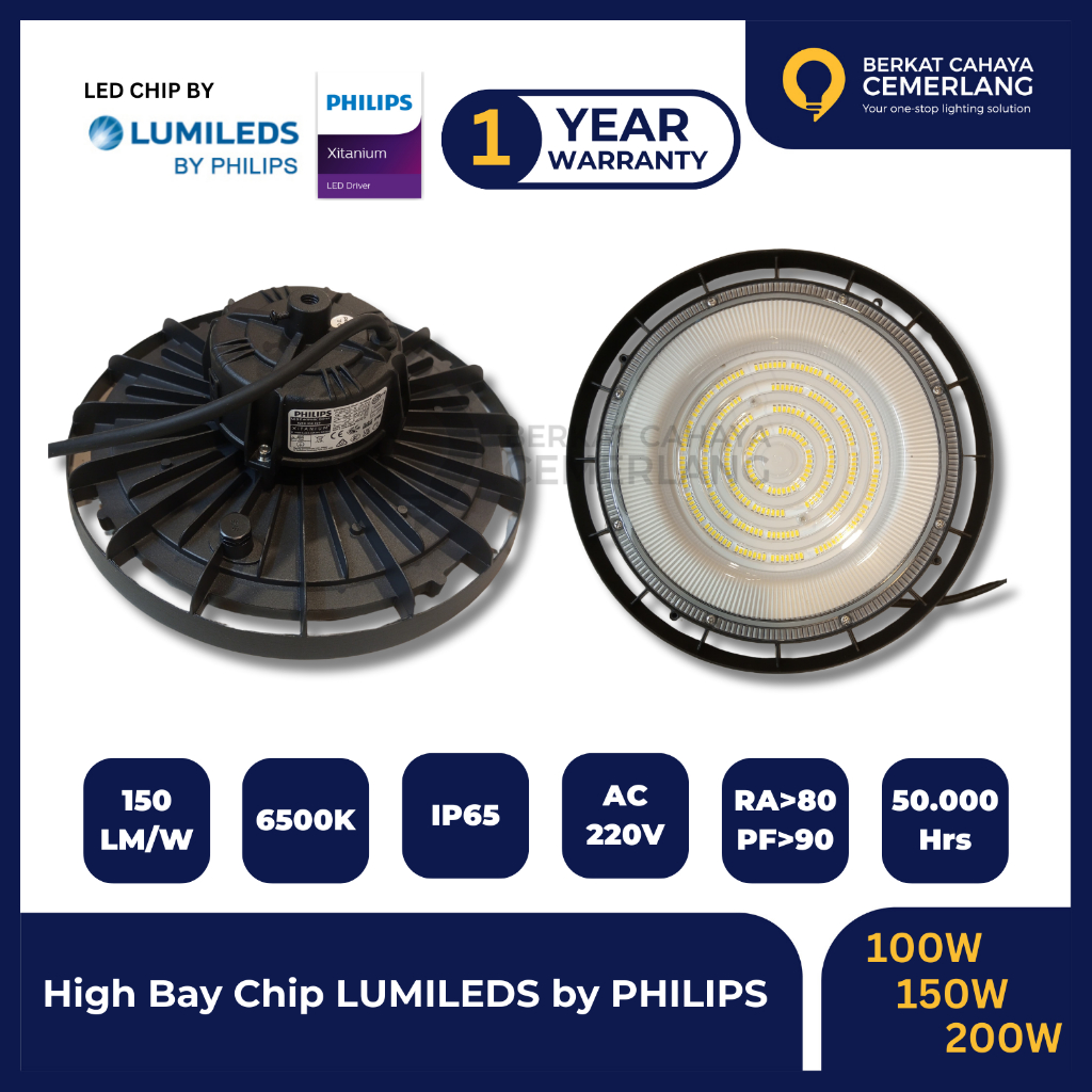 Jual Lampu High Bay LUXENDO 100W 150W 200W LXHB06 HighBay UFO LED ...