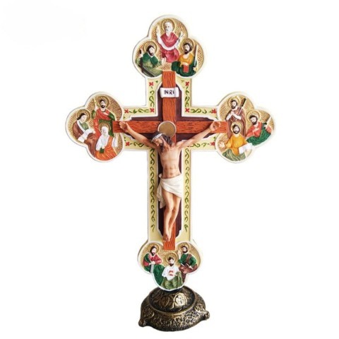 Jual Pajangan Salib Duduk Yesus dan Para Rasul Full Colour 29cm salib ...