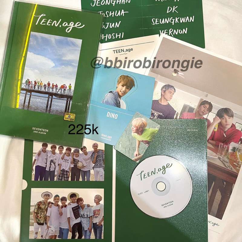 Jual SVT SEVENTEEN 2ND ALBUM TEEN AGE GREEN VER [UNSEALED] PC HOSHI ...