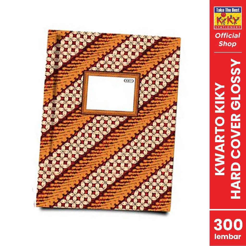 Jual KIKY Buku Hard Cover Kwarto Glossy (Uk. 16 x 21 cm) Isi 300 Lembar ...