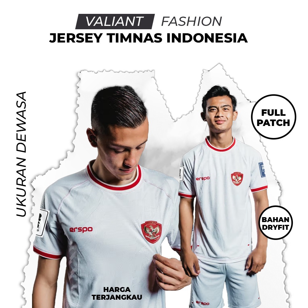 Jual Jersey Timnas Indonesia Away Putih 2024 Kaos & Celana | Shopee Indonesia
