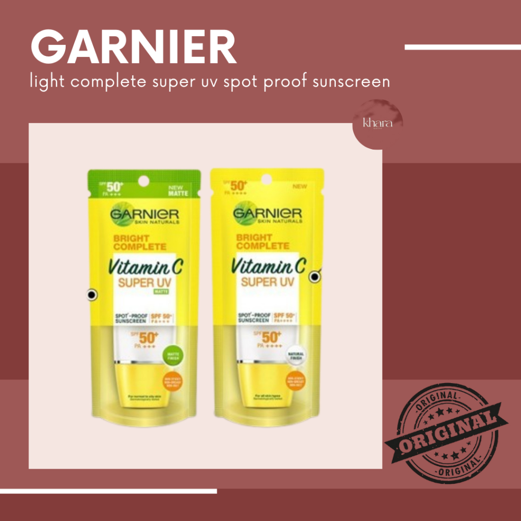Jual Sunscreen Garni Light Complete Super UV Spot Proof 30ml Matte ...
