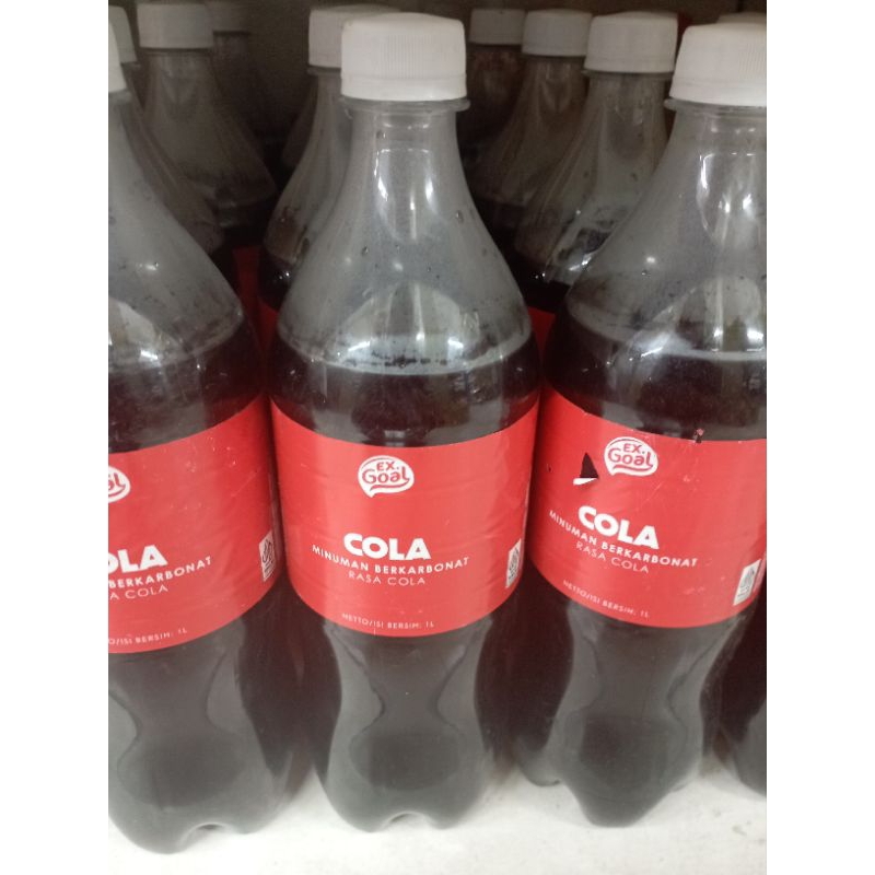 Jual EX Goal Minuman Berkarbonat Rasa Cola 1L | Shopee Indonesia