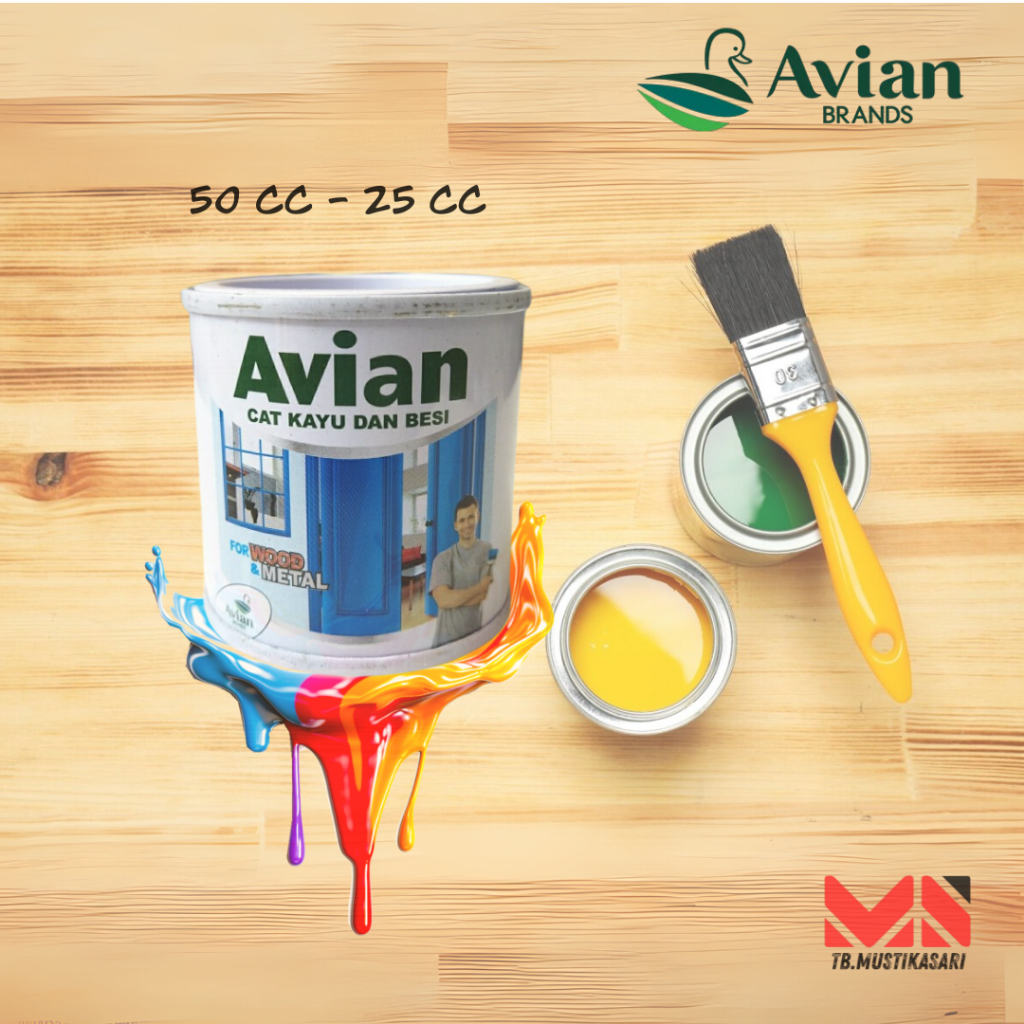 Jual Cat Kayu Dan Besi 50cc 25cc Avian Brand | Shopee Indonesia